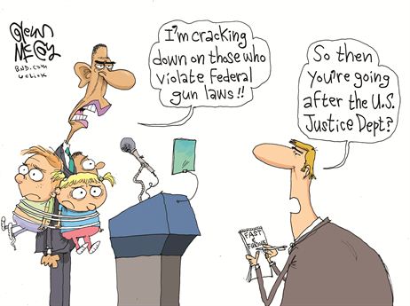 I Obama cracking down on those who violate federal gun laws? Cartoon ...