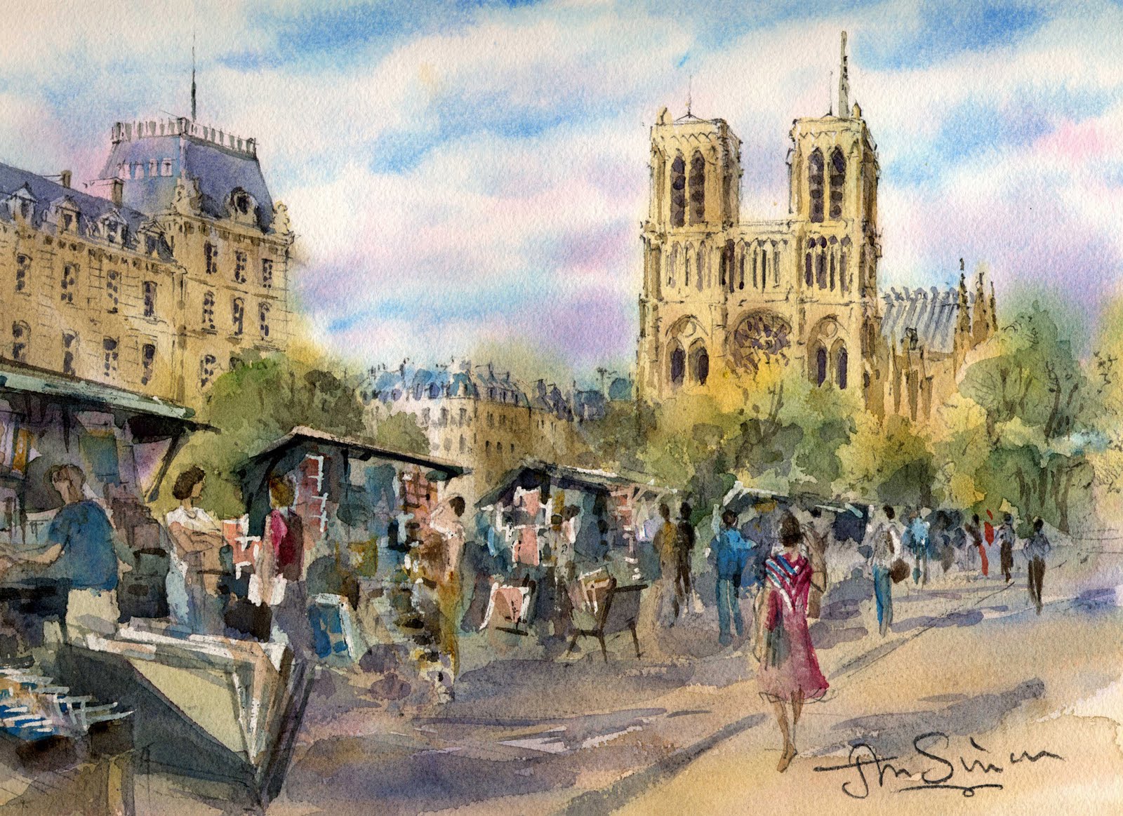 Aquarelles Jean Marie SIMON