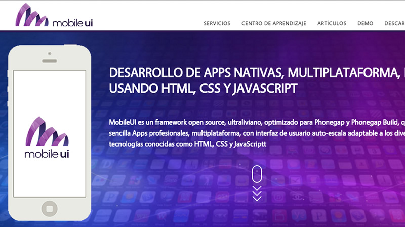 Mobileui Framework Liviano Para Crear Aplicaciones Móviles Mundo Phonegap