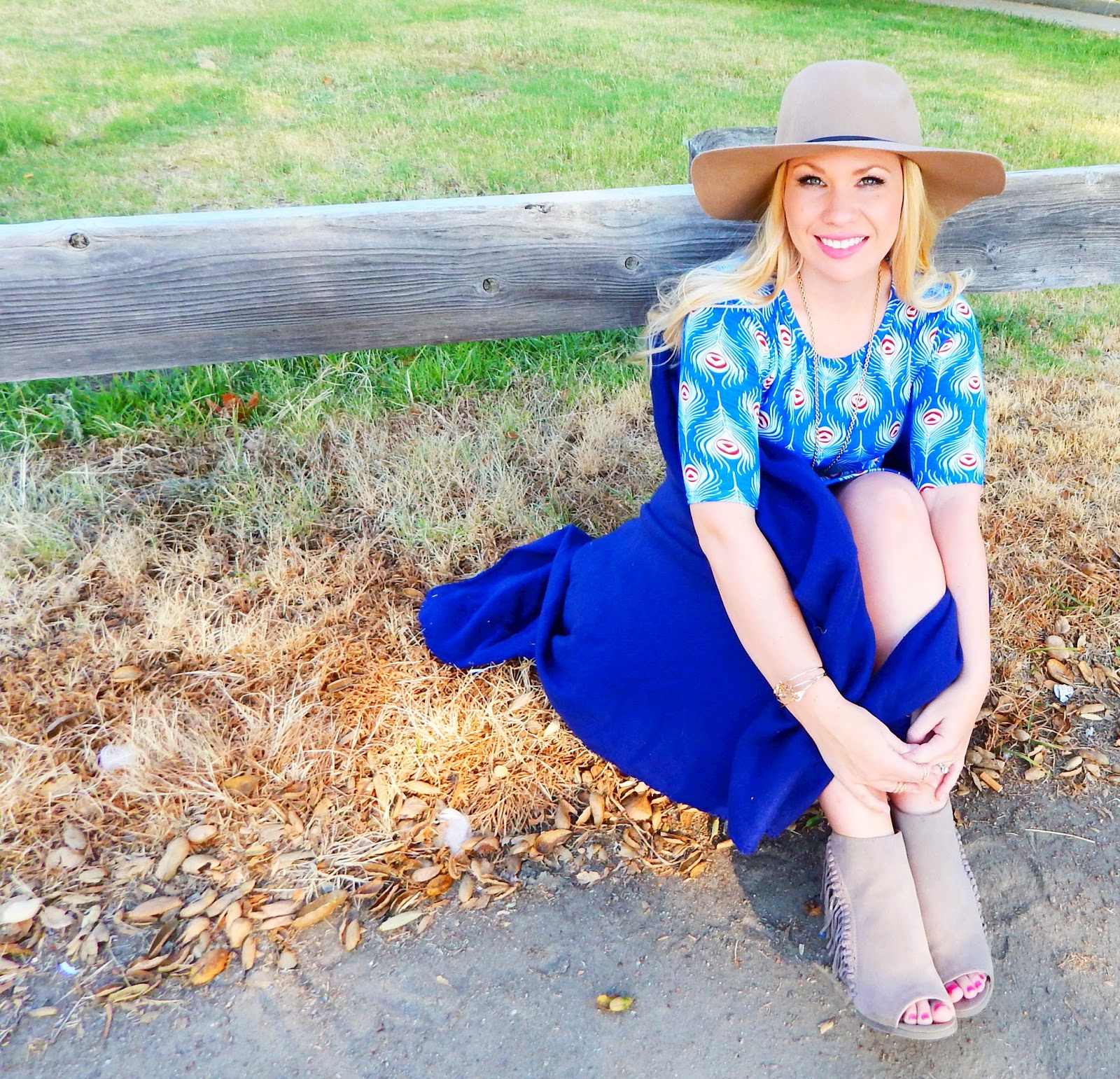 Blue Boho Dress Outfit - Lizzie in Lace