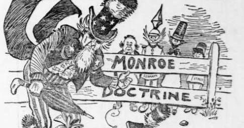 Monroe Doctrine Cartoon Uncle Sam