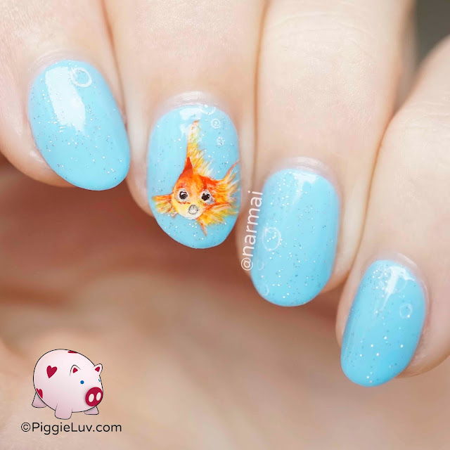 Goldfish nail art | PiggieLuv | Bloglovin’