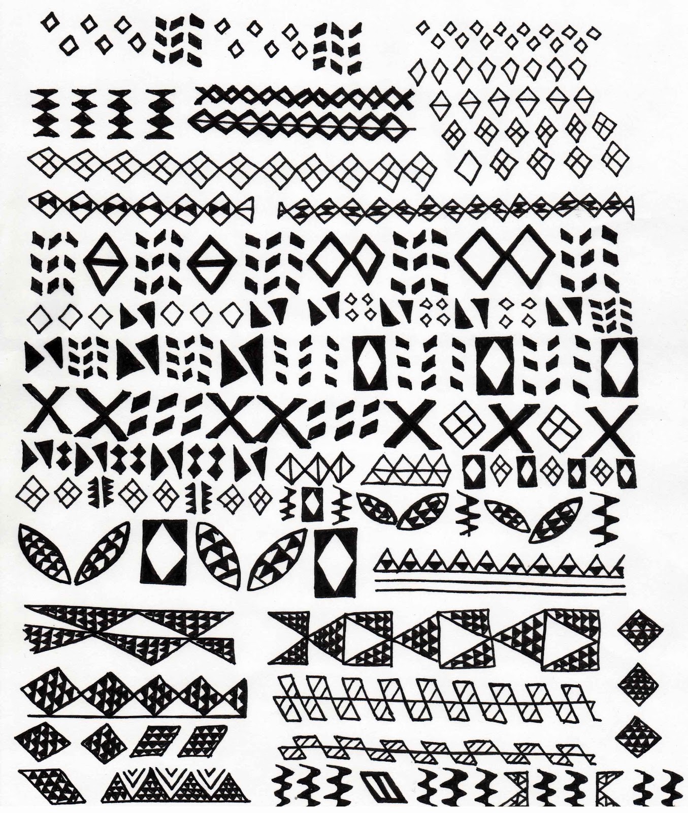 Stitchlily: How to draw a Tiki Head!