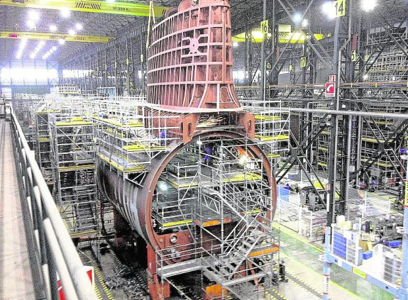 España: Terminan el casco del primer submarino S-80 Plus | www ...