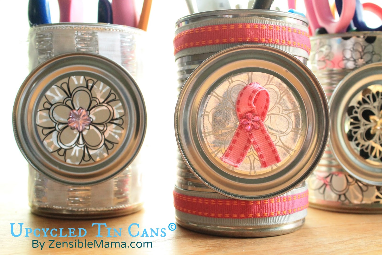 Zensible Mama: Back To School DIY: Decorative Holders made of Upcycled ...