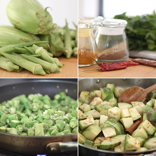 lisa is cooking: Spicy Braised Eggplant with Everyday Okra