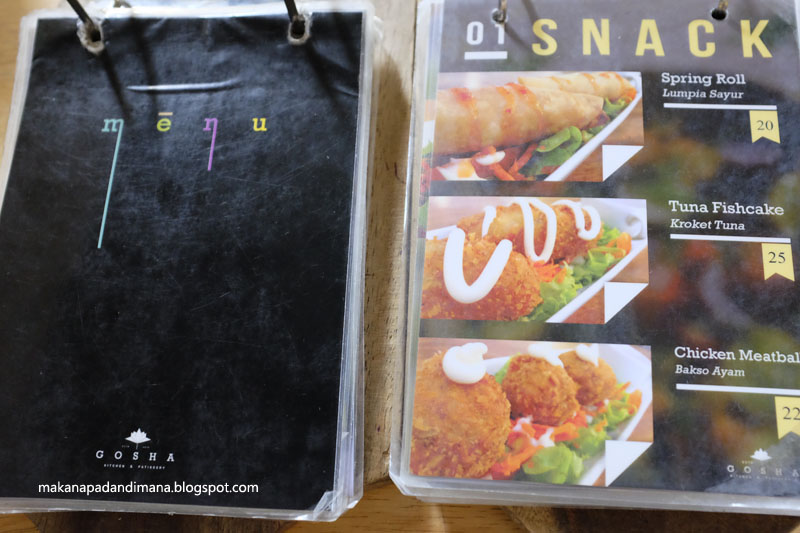 Daftar Menu Gosha Kitchen & Patisserie Bali - Makan apa dan dimana?
