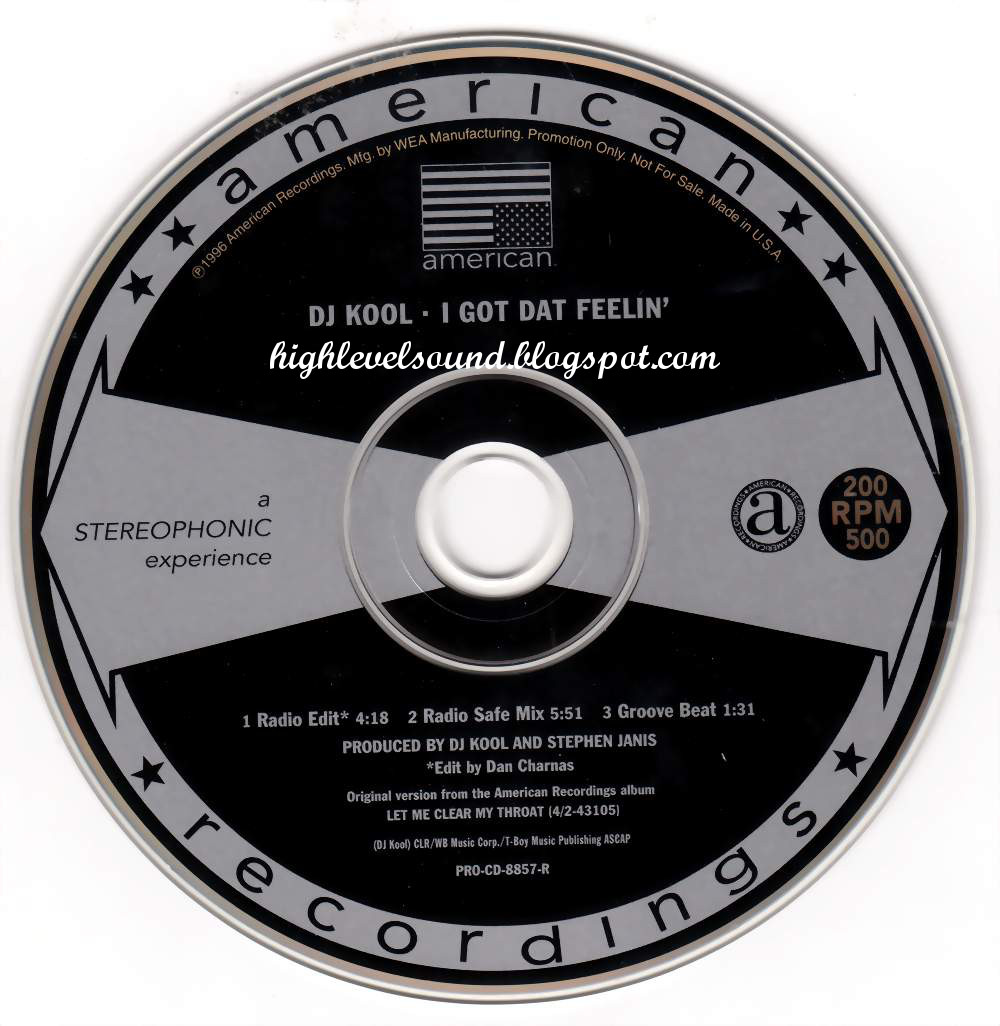 highest level of music: DJ Kool - I Got Dat Feelin-(Promo_CDS)-1996-hlm