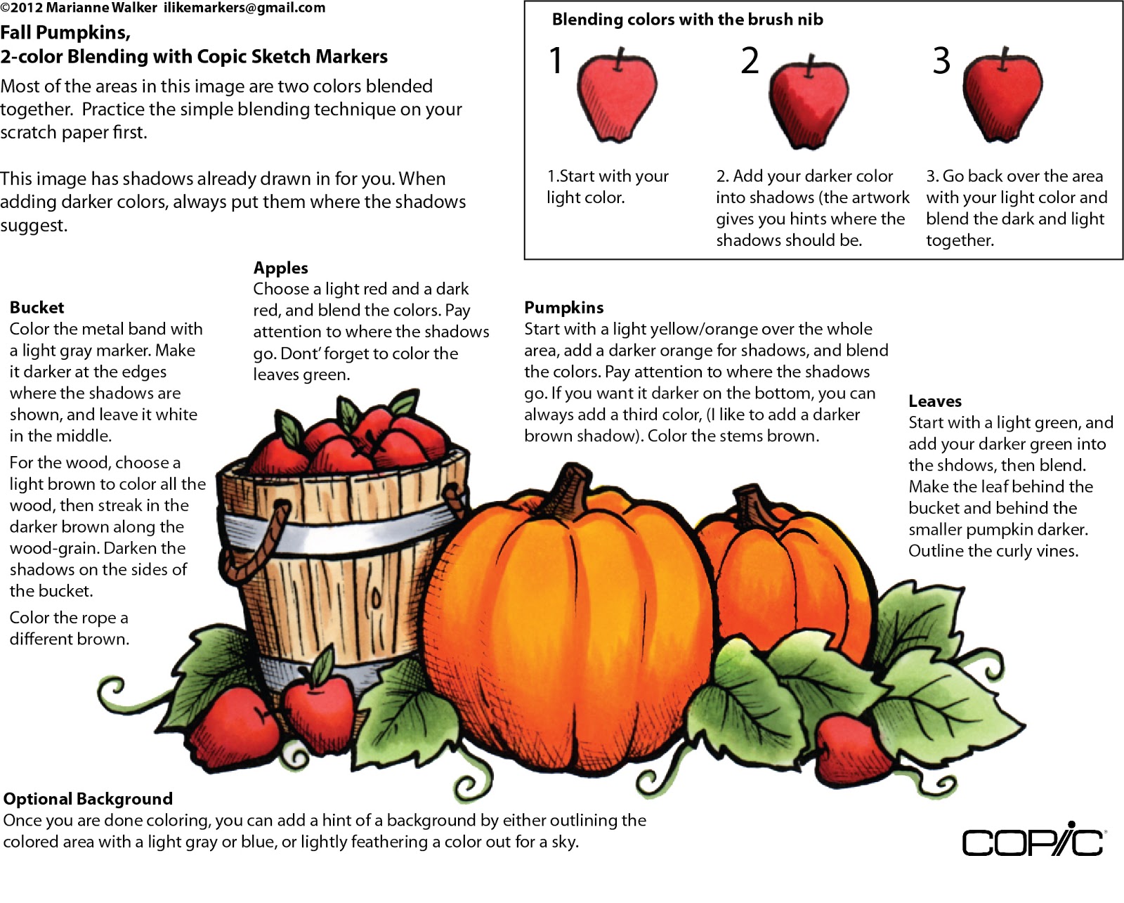 I Like Markers: Fall Pumpkins Class, Freebie