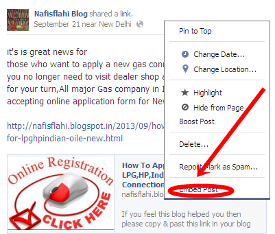 How To Embed Facebook Post in Your Website or Blog - Nafisflahi ...
