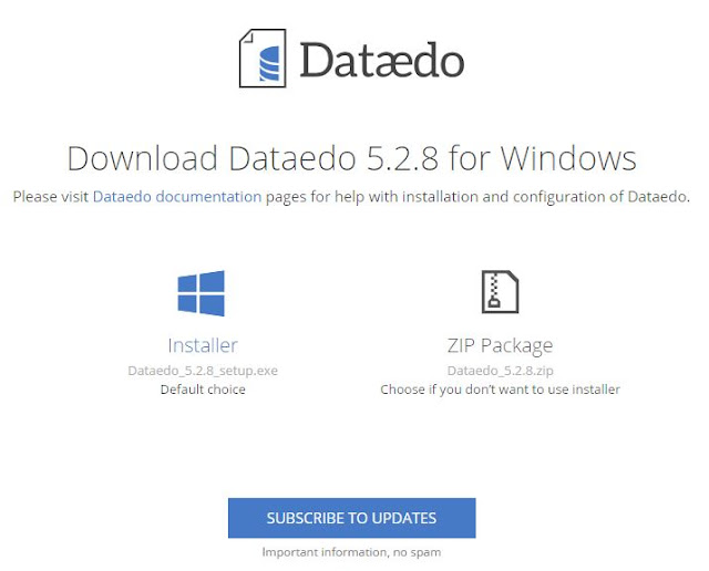 OraSal: Dataedo software, Part 01: The web site and the installation.