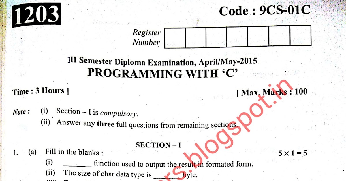STUDENT SPOT(Diploma In Polytechnic Education -Karnataka): Download ...