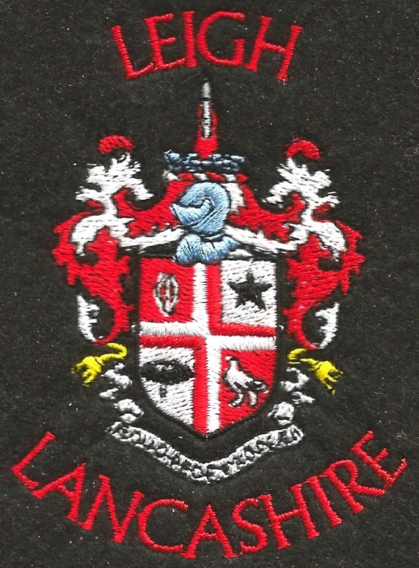 shurtz: Embroidered Leigh Town Crest Available