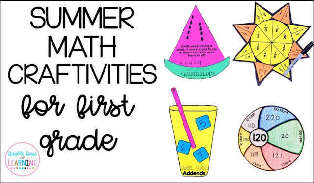 Summer Math Crafts for First Grade - Double Dose of Learning
