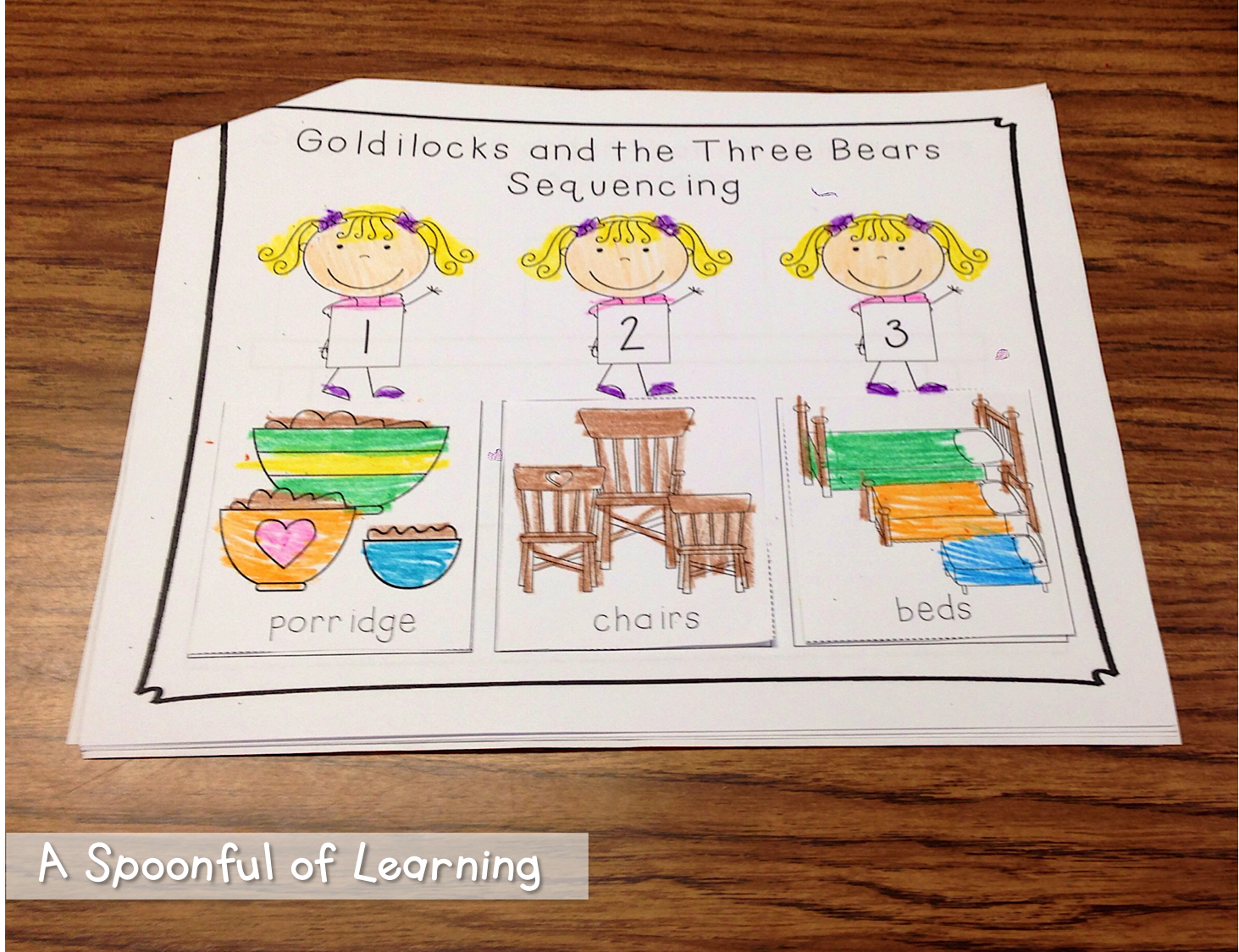 Goldilocks And The Three Bears Sequencing