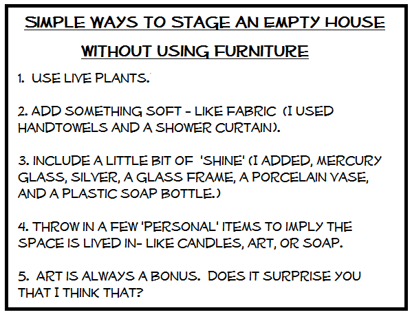 Staging an Empty House - before and after