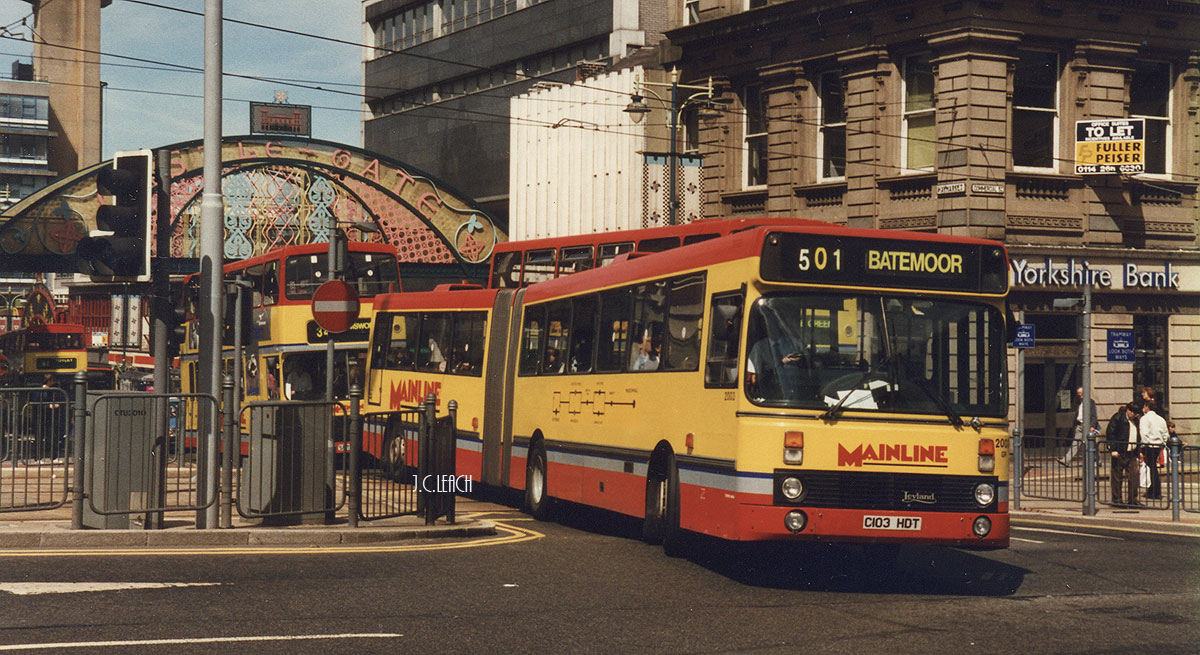 Busworld Photography: DAB Articulated Bus in Sheffield C103 HDT