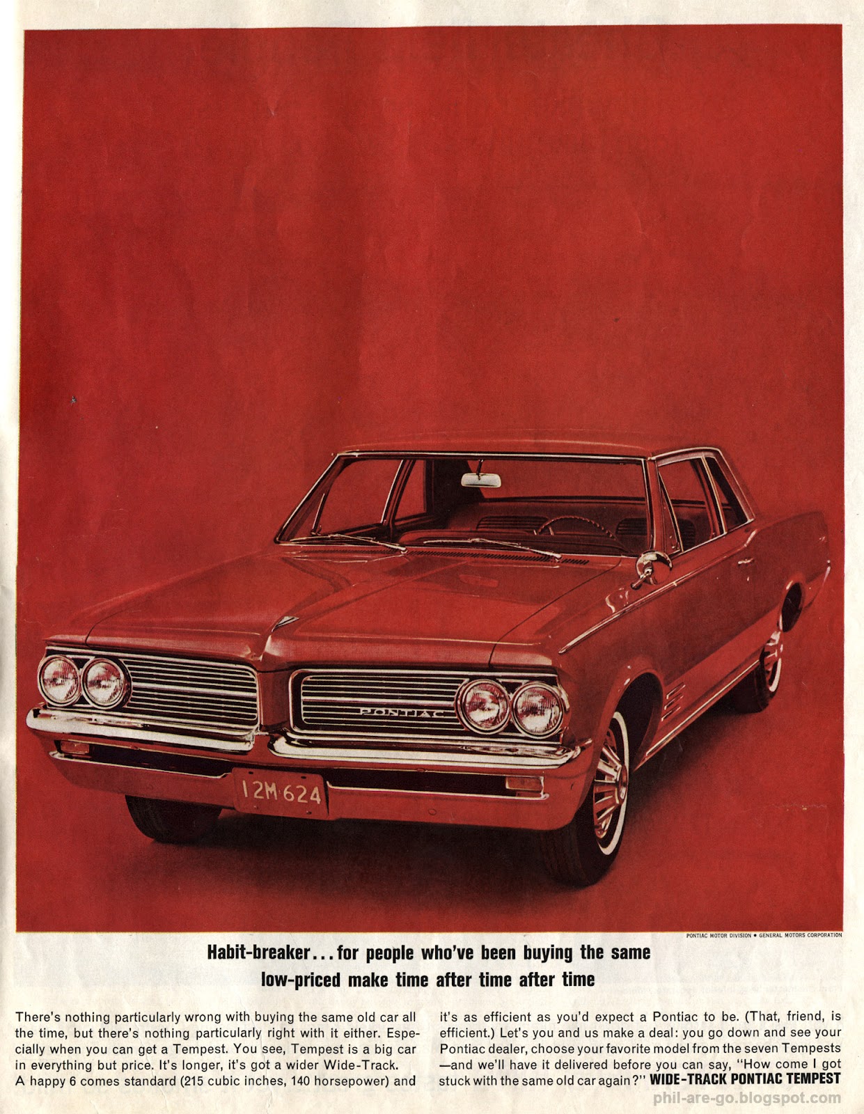 Phil Are Go!: 1964 Pontiac Tempest - Red vrum. Red vrum.