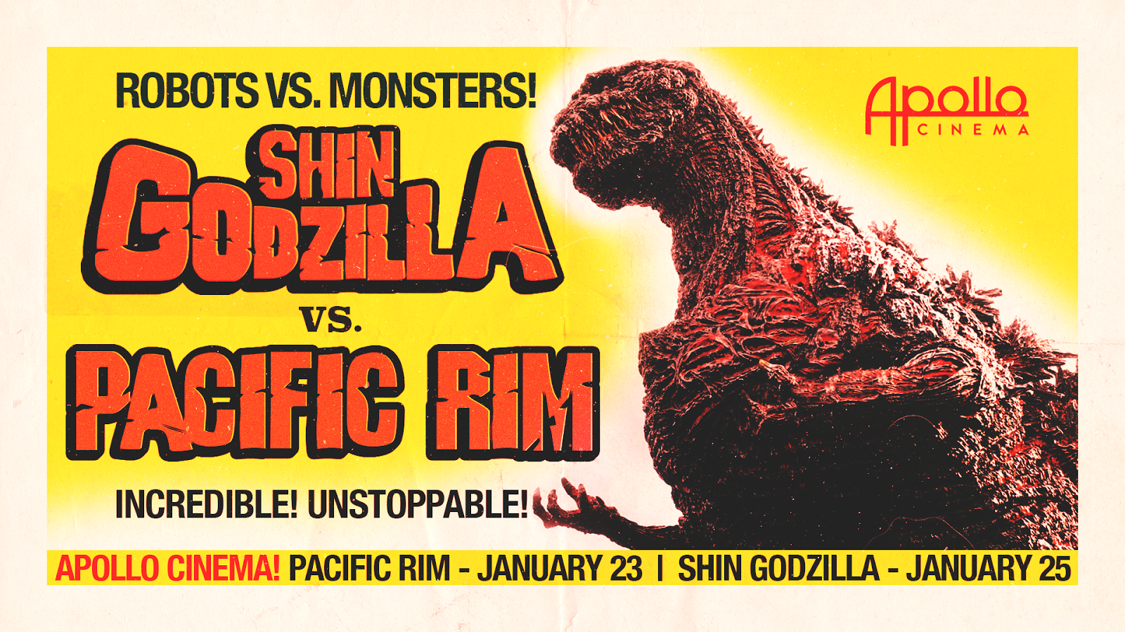 Apollo Cinema January & February Event Ads - Smoov Design Co.