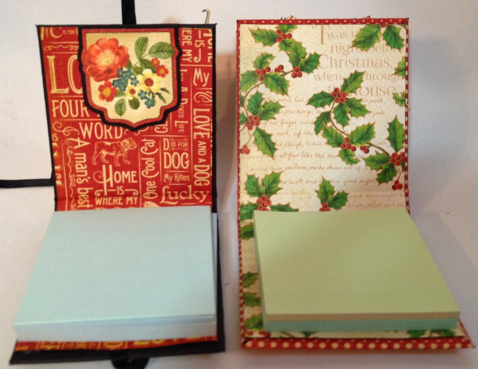 Graphic 45 Post it note holder easel card tutorial using Twas the Night ...