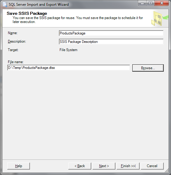 Mitesh Sureja's Blog: Creating simple SSIS package using SQL Server ...