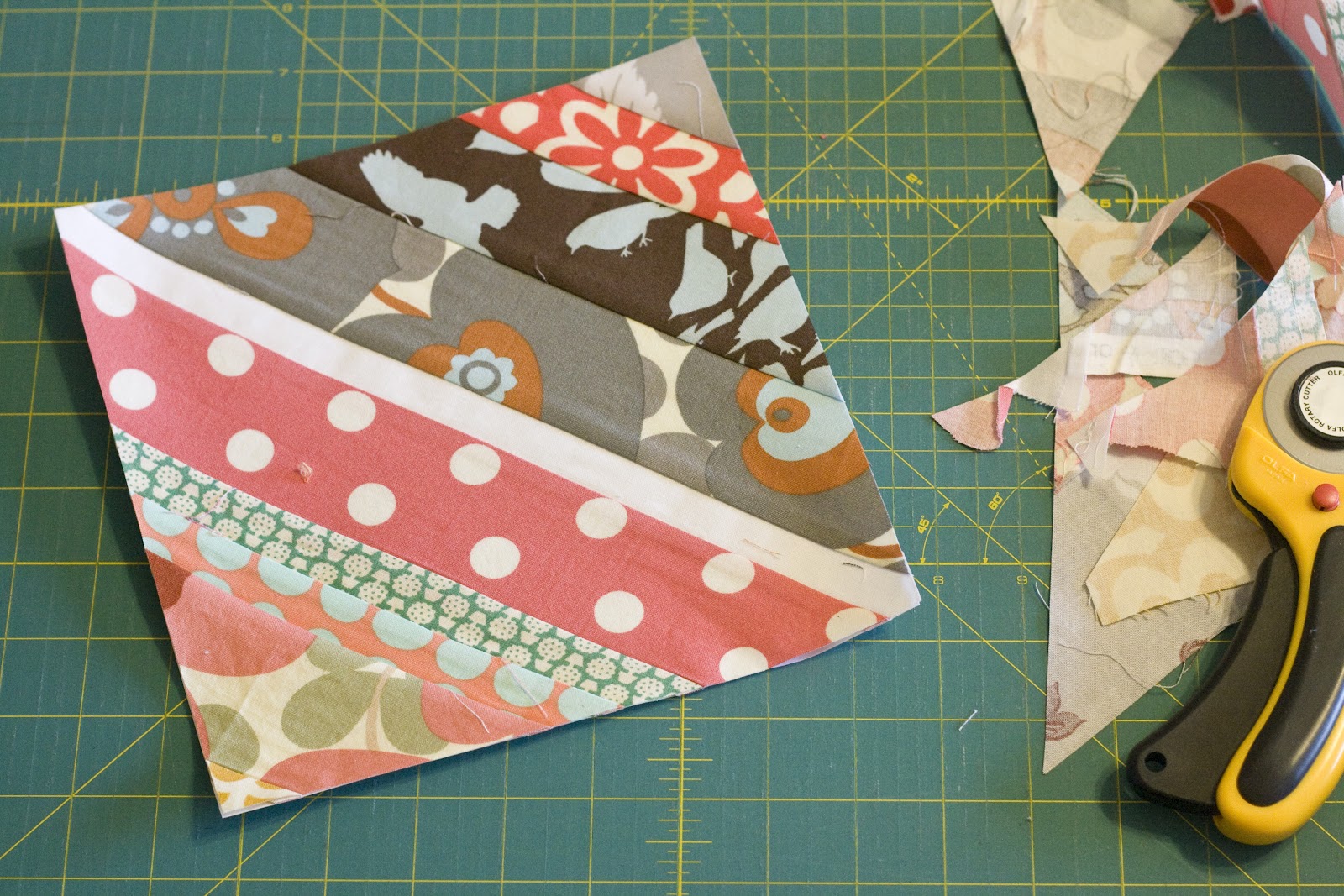 rhubarb marmalade: how to: string quilt blocks