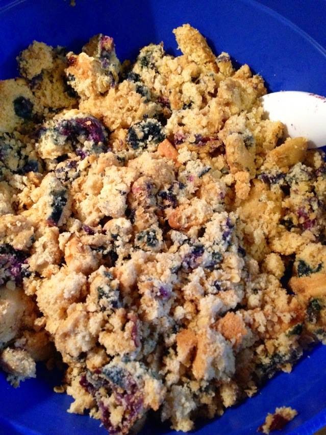 The Comforting Vegan : Vegan Blueberry Muffin Bread Pudding
