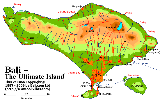 Bali Map Download