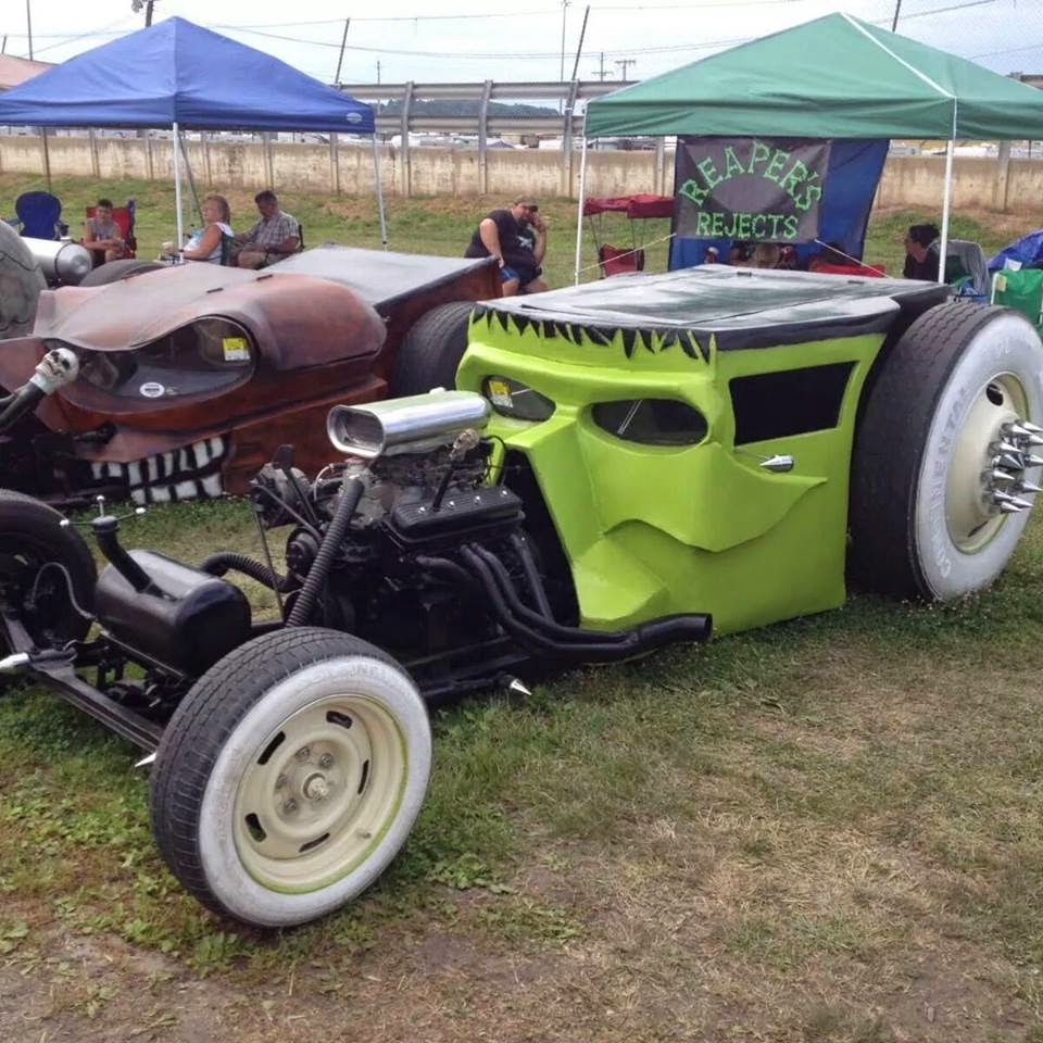 Just A Car Guy: rat rods ready for Halloween, made by Jon and Amy ...