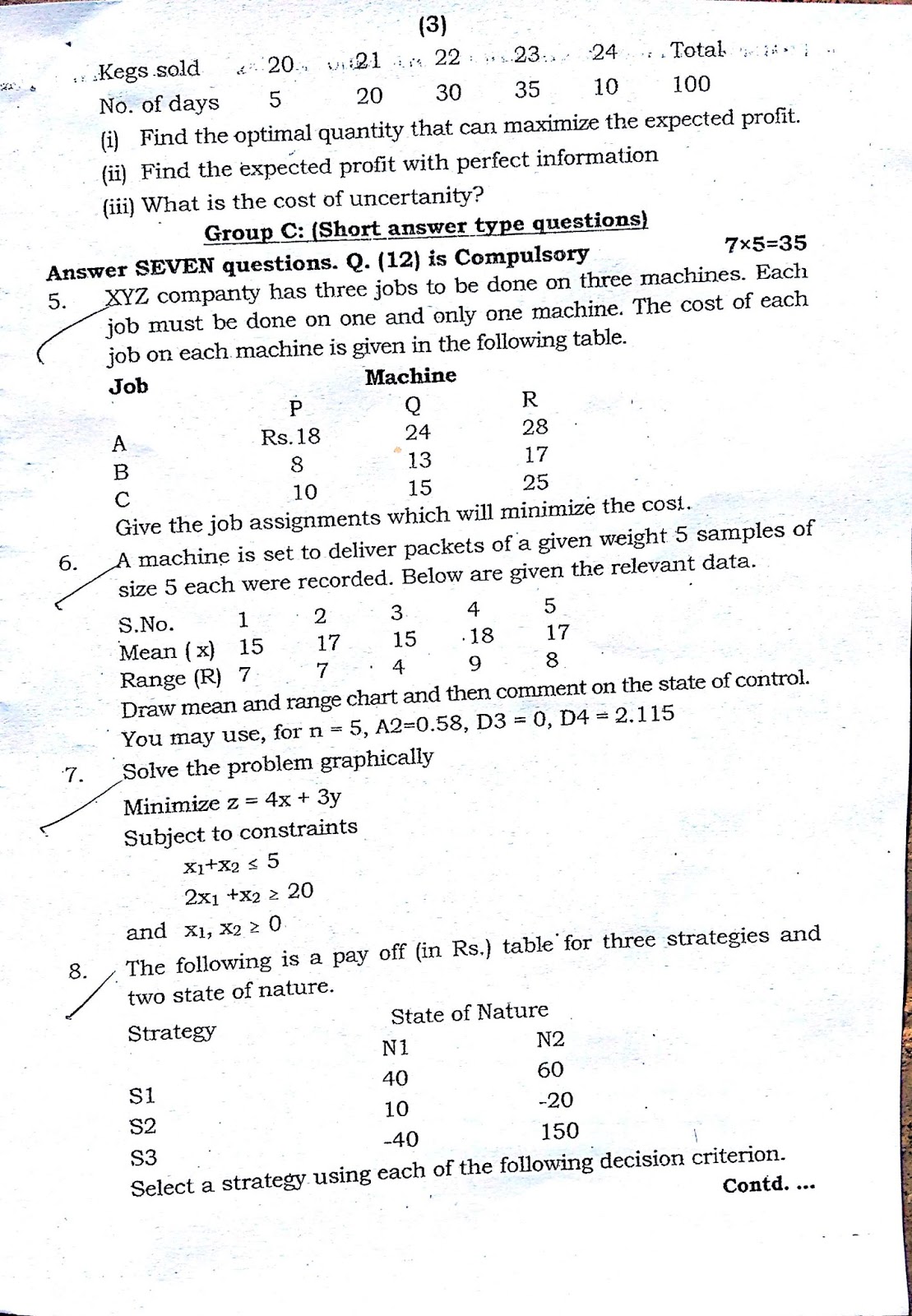 xyzstudy: BBA, 4th sem, Question collection , 2014