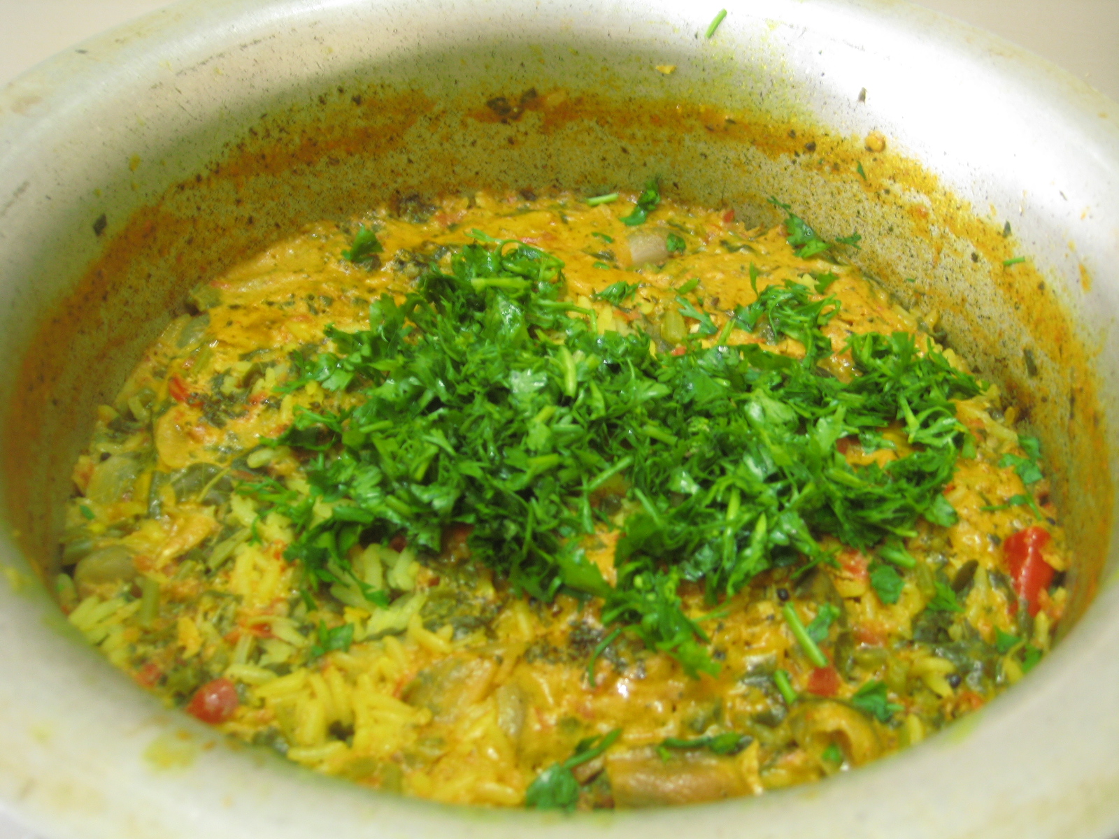 madhuri's kitchen: Amaranthus Rice Cooked in coconut milk / Kobbari ...