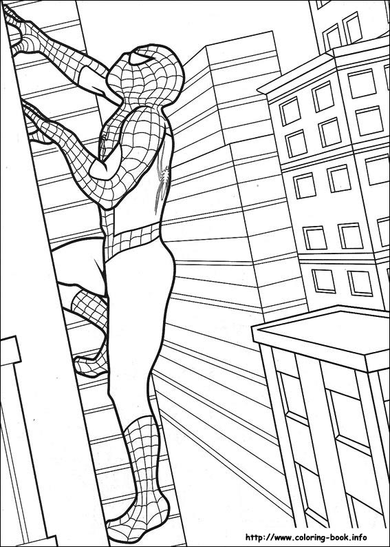 FUN & LEARN : Free worksheets for kid: ภาพระบายสี สไปเดอร์แมน Spiderman ...