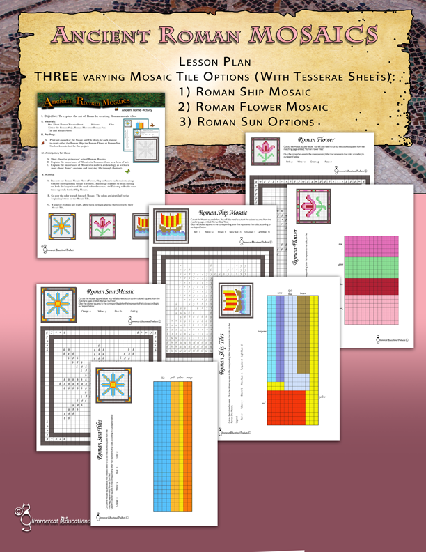 Glimmercat Education: Creating Roman Mosaics for Art and History