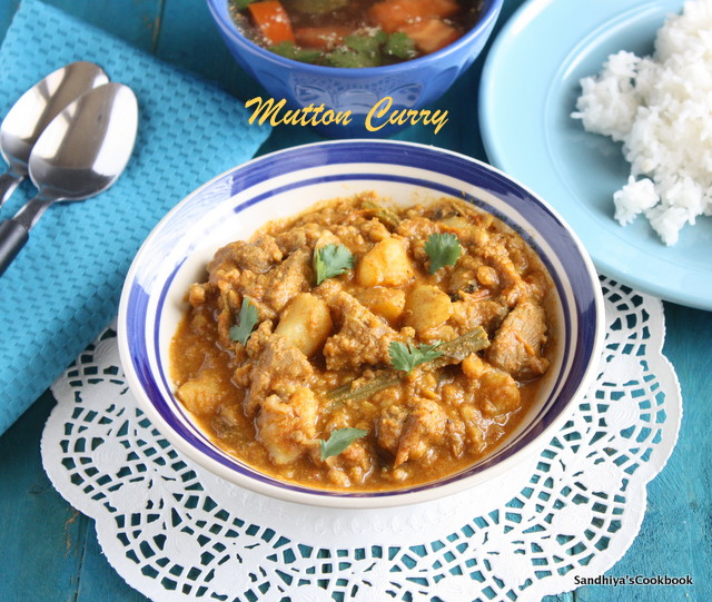 Sandhiya's Cookbook: Mutton Curry with Chana Dal | Mutton/Lamb Curry ...