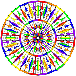 Don't Eat the Paste: Facets Mandala to color