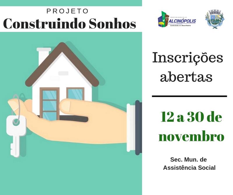 ALCINÓPOLIS| Comunicado: Prefeitura abre inscrições para projeto ...