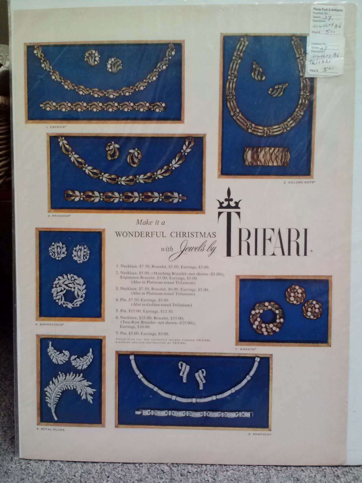 Vintage-a-Day by CoriLuVintage: Vintage Trifari Ads