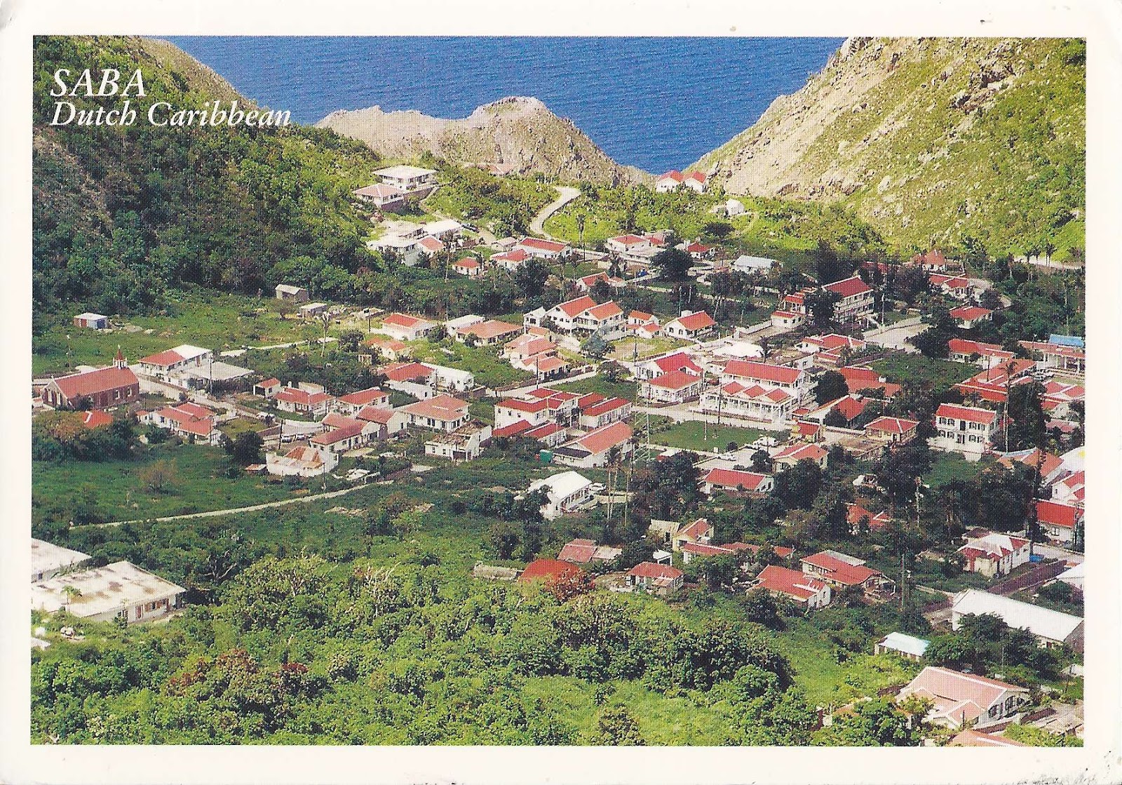 A Journey of Postcards: The Bottom, capital of Saba | Dutch Caribbean