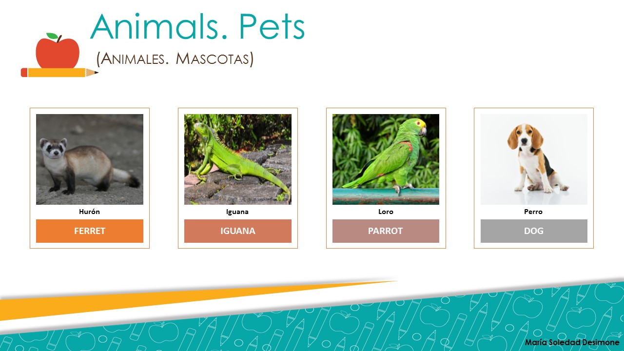 Cultura y TIC: INGLÉS. VOCABULARY. ANIMALS. PETS (MASCOTAS)