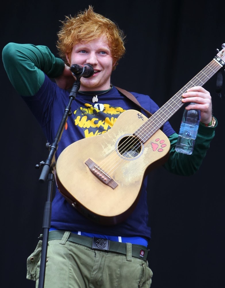 Celeb Saggers: Ed Sheeran at the Hackney Festival