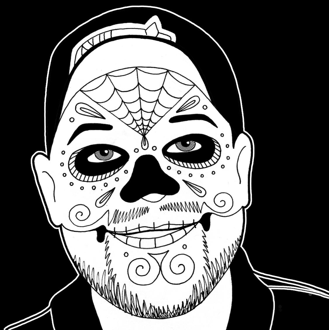 Yucca Flats, N.M.: Calaca-A-Day 365 Project Day 83 - +Brad Weitz