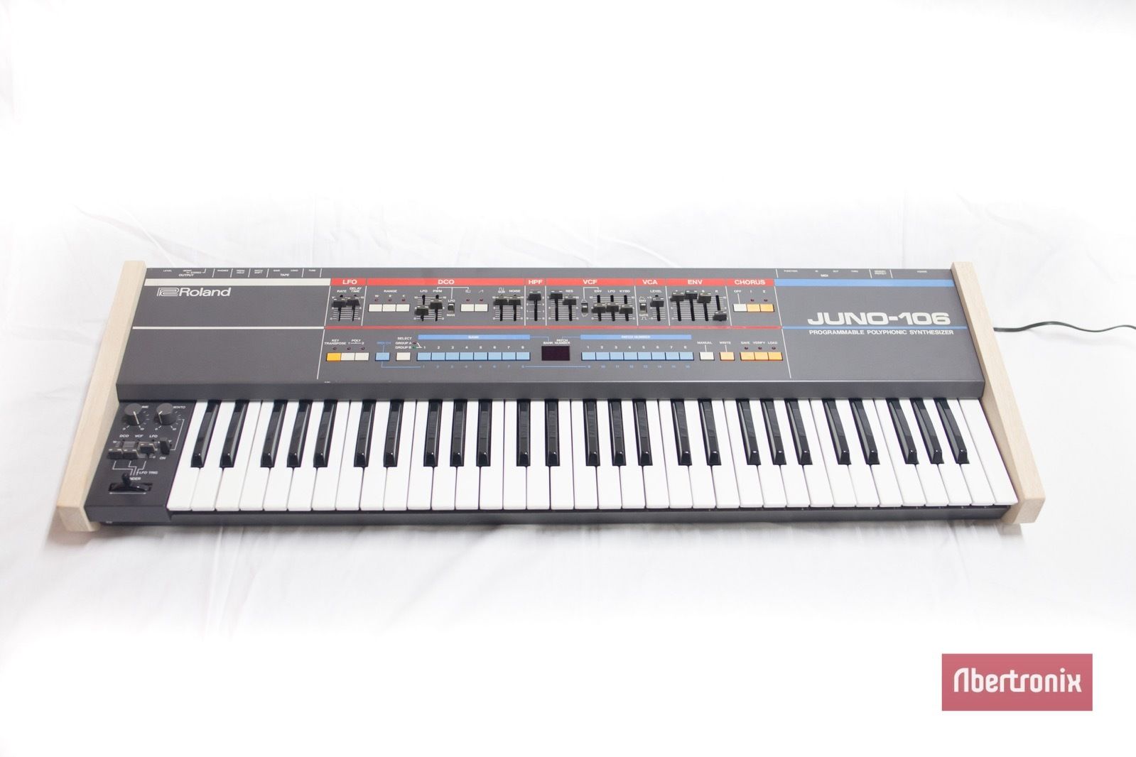 MATRIXSYNTH: Roland Juno 106 SN 440323 w/ Custom Light Wood Side Panels