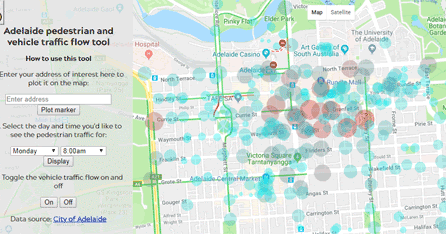 Maps Mania: Adelaide & Melbourne Pedestrian Traffic