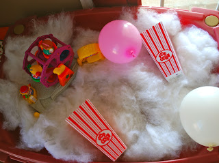 Random Thoughts and Polka Dots: Carnival Sensory Table