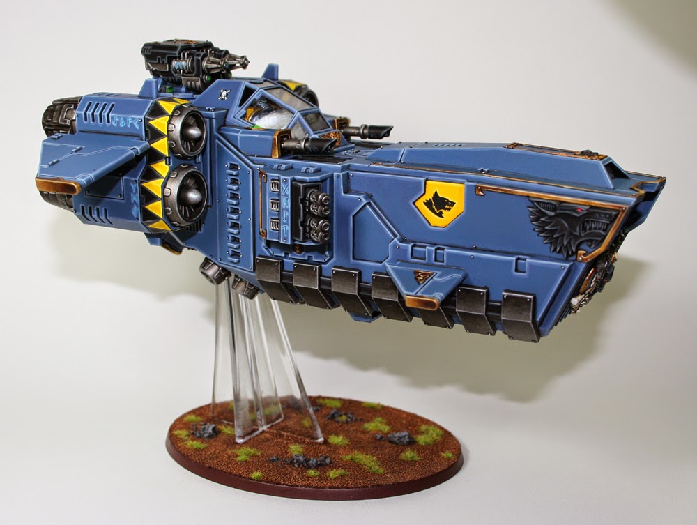 Matt Sterbenz Miniature Painting: Two Stormwolf ships and a Stormfang ...