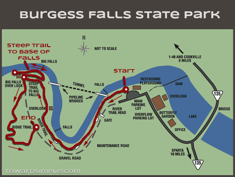 toward simple: Trail Review: Burgess Falls State Park