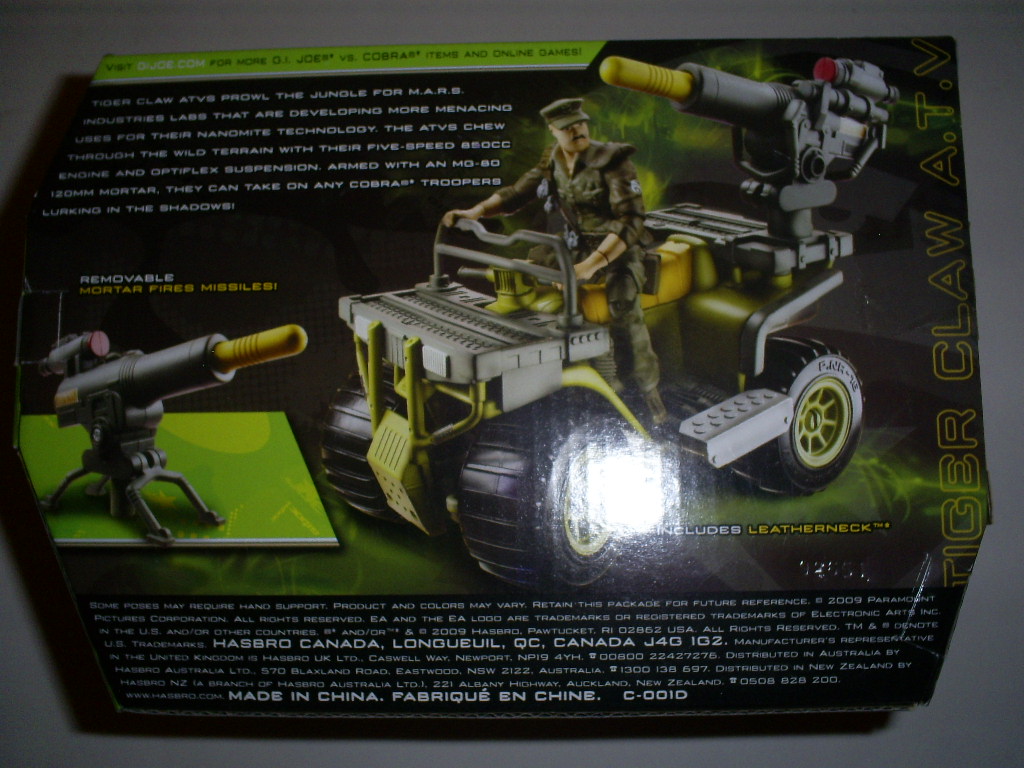 That Figures: REVIEW: GI Joe Rise of Cobra Tiger Claw ATV with Leatherneck