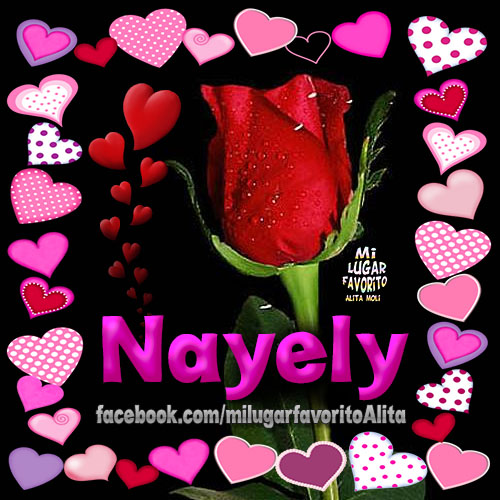 Nombres Nombre Con Rosa Roja Nayely