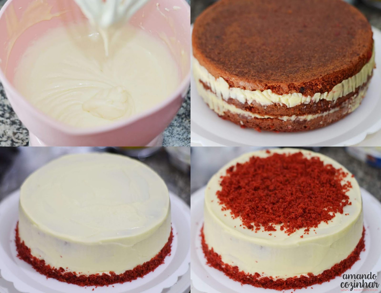 Bolo Red Velvet - Amando Cozinhar