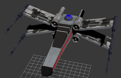 3D Modelling and Animation: Texturing my X-Wing Ship